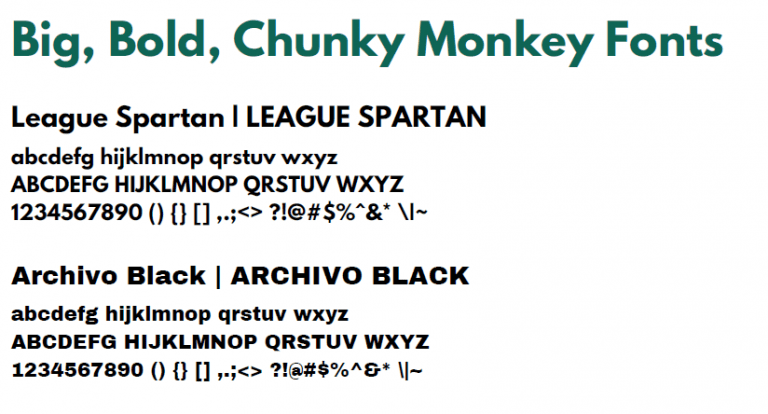 The Free, Printable Font Reference for Canva: No More Slow Scrolling to ...